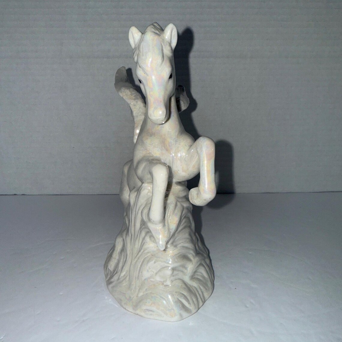 Vintage Pegaus Magical Majestical Clouded Sky Ceramic RARE Shelf Figure ...