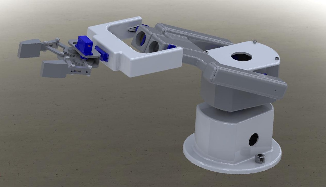 DIY Mini Robot Arm With SG90 Servo Motors - Programmable & 3D Printed ...