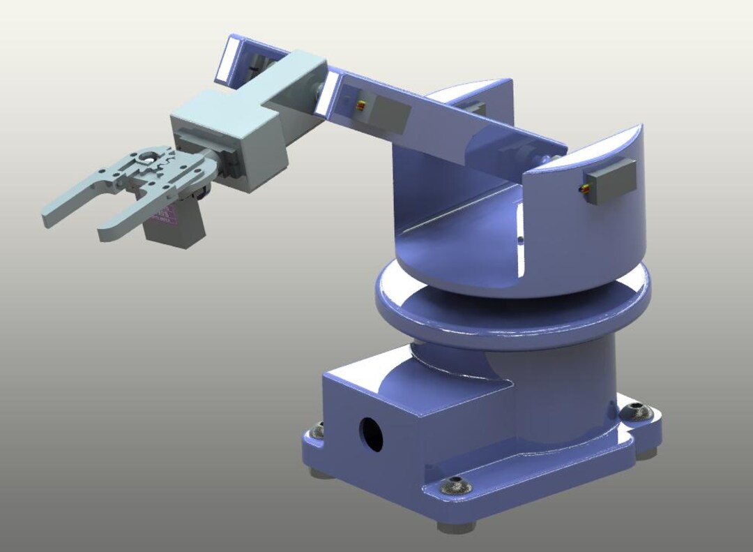 3D Printable Robotic Arm MG90S STL File Mechanical Robot Arm for 3D ...