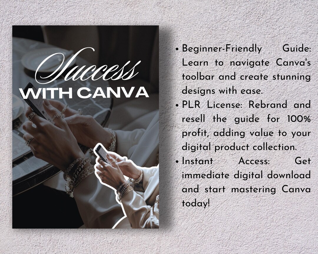 Canva Beginner's Guide With PLR | Canva Toolbar Tutorial | Instant Download - Etsy