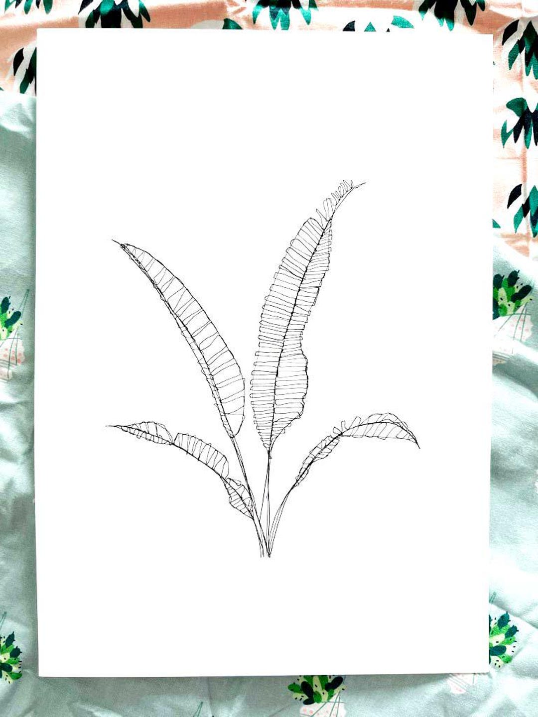 A4 Print, Plant Sketchbook Drawing Wall Art, Illustration Picture, Room ...
