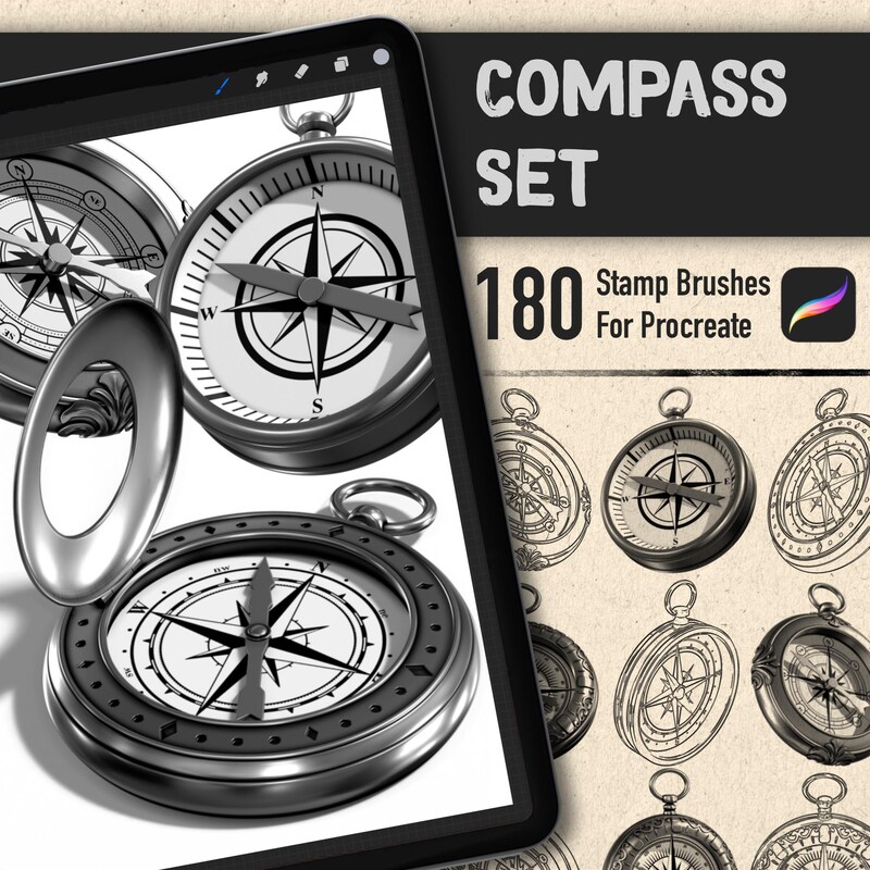 Compass Wall Art - Etsy