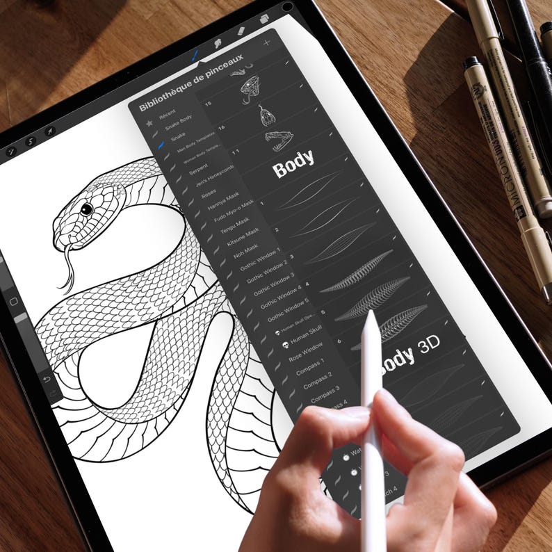 Ultimate Snake Kit – Procreate Brush Pack for Tattoo Artists ...