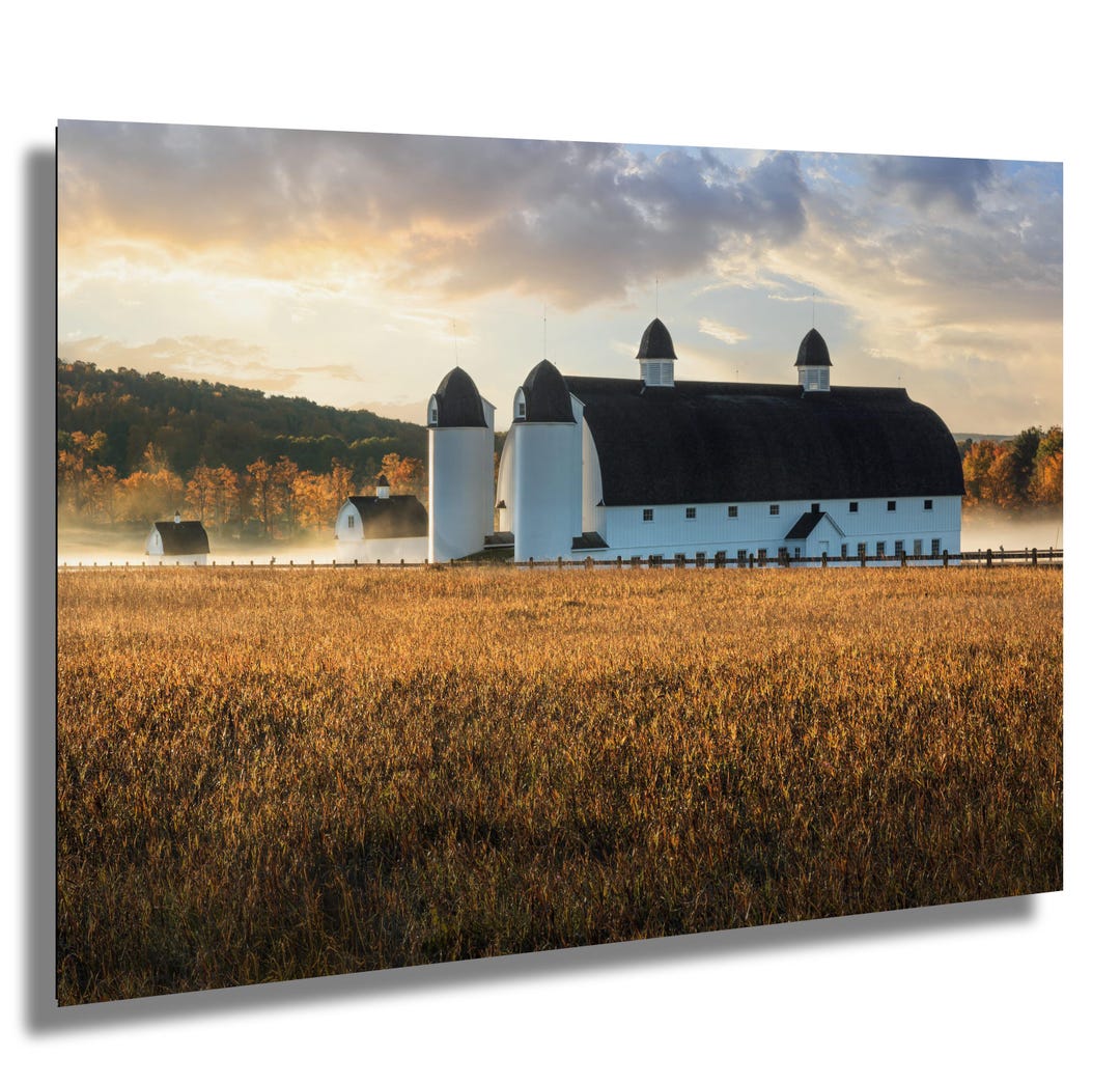 Day Farm Sunrise, Sleeping Bear Dunes – Michigan Wall Art, Rustic ...