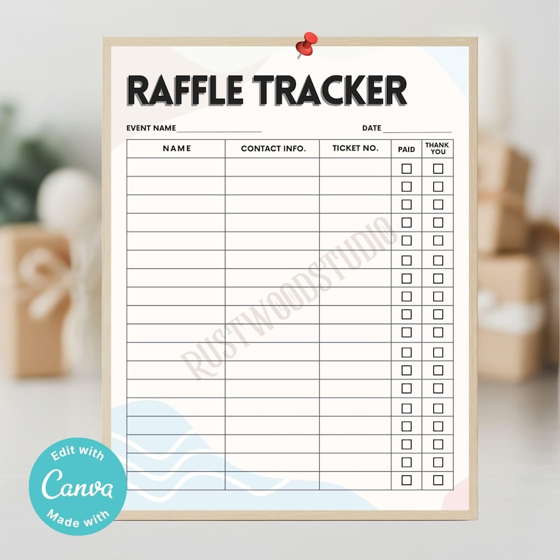 100 Square Raffle Board - Etsy Australia