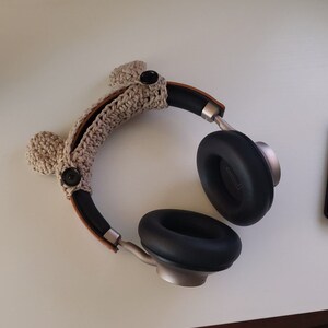 Crochet Bear Ears Headphone Cover - Etsy