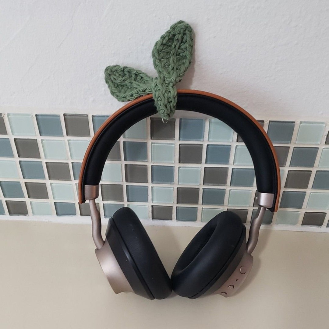 Crochet Leaf Sprouts Headphone Accessory - Etsy