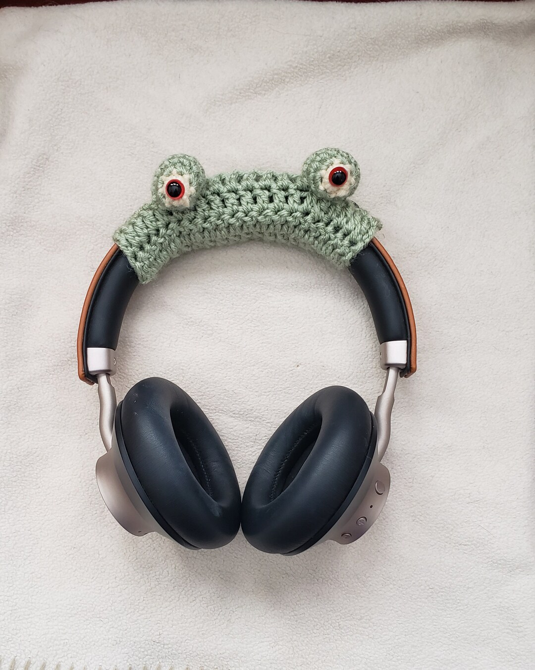 Crochet Frog Headphone Cover - Etsy