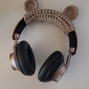 Crochet Bear Ears Headphone Cover - Etsy