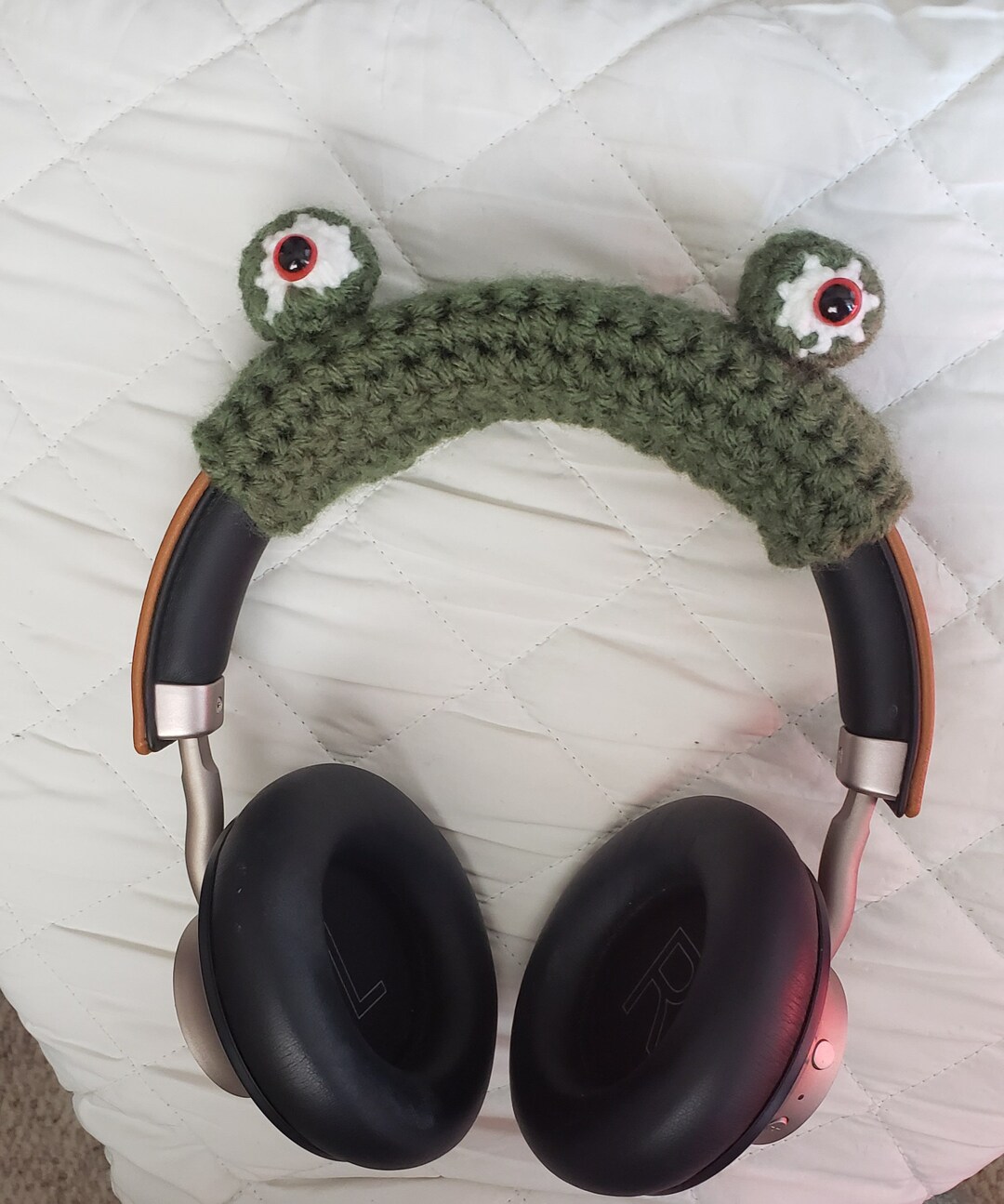 Crochet Frog Headphone Cover - Etsy