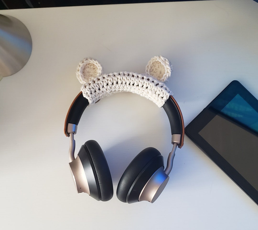 Crochet Bear Ears Headphone Cover - Etsy