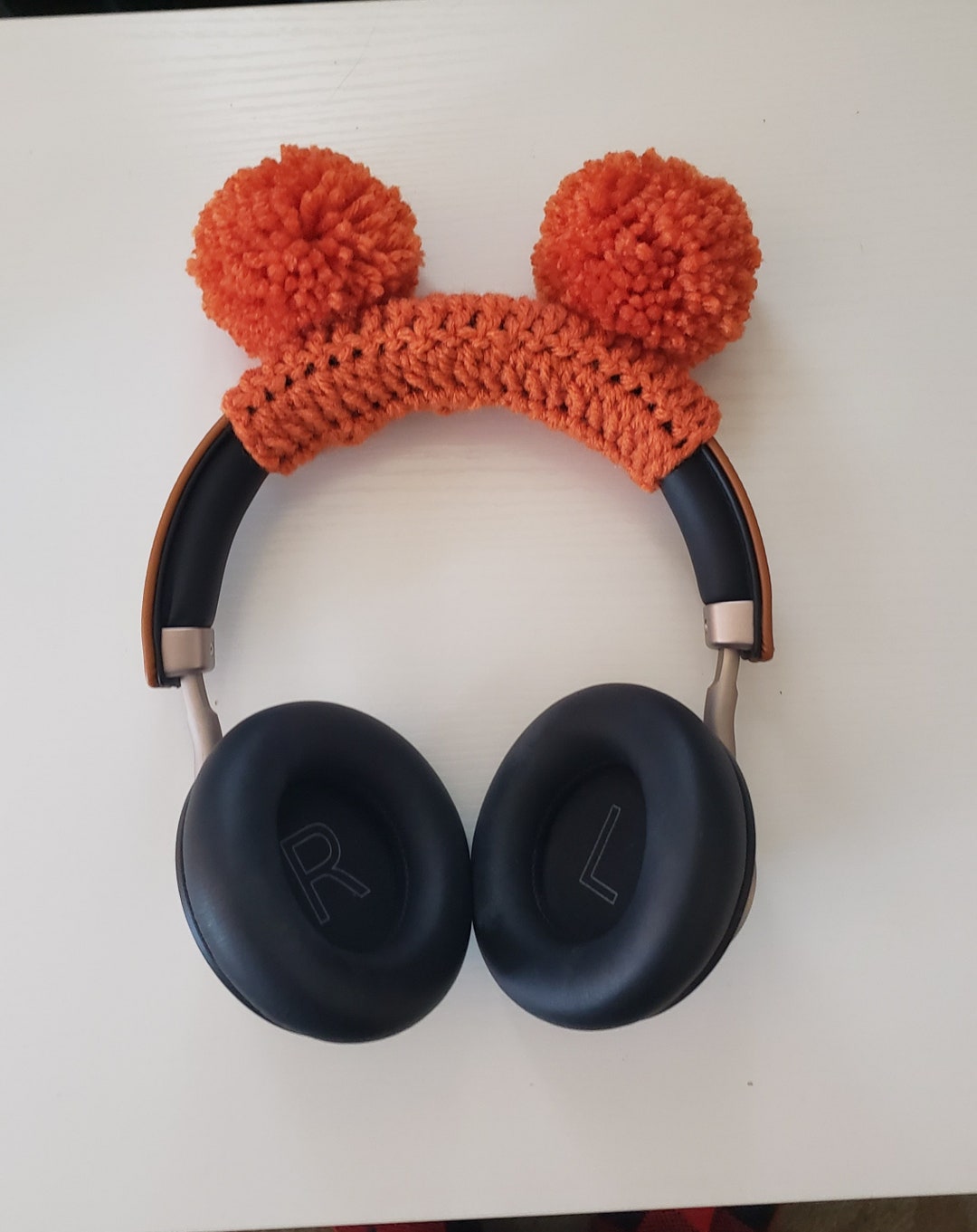 Crochet Pom Pom Headphone Accessory - Etsy
