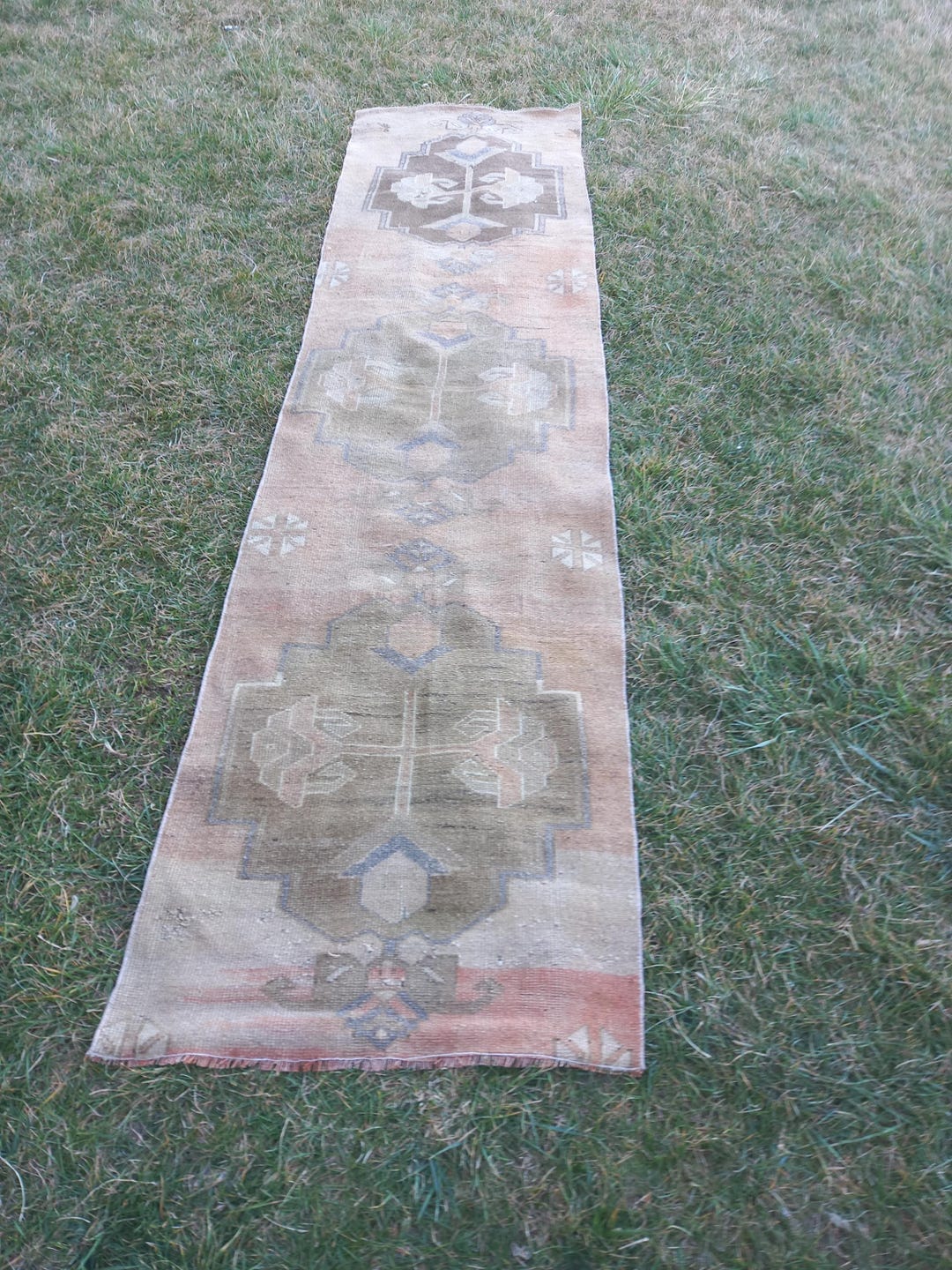 Runner 2x9 Rug, Vintage Beige Decor Runner Rug, Corridor Soft Anatolian ...