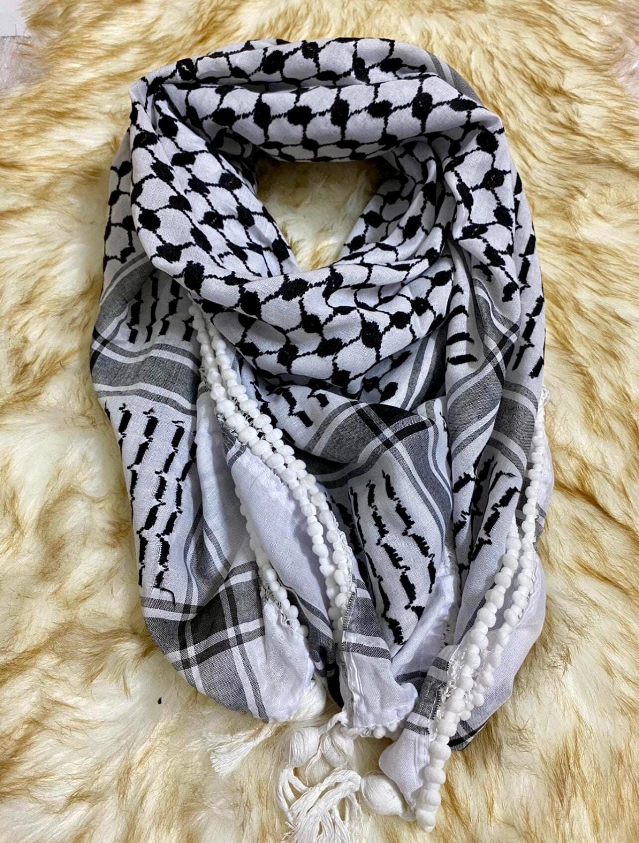 Palestine Keffiyeh Scarf Jordanian Shemagh - Etsy
