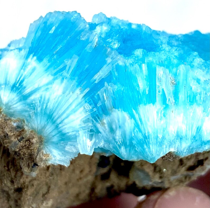 Blue Banded Aragonite Specimen, Rare Mineral Collection, Afghanistan ...