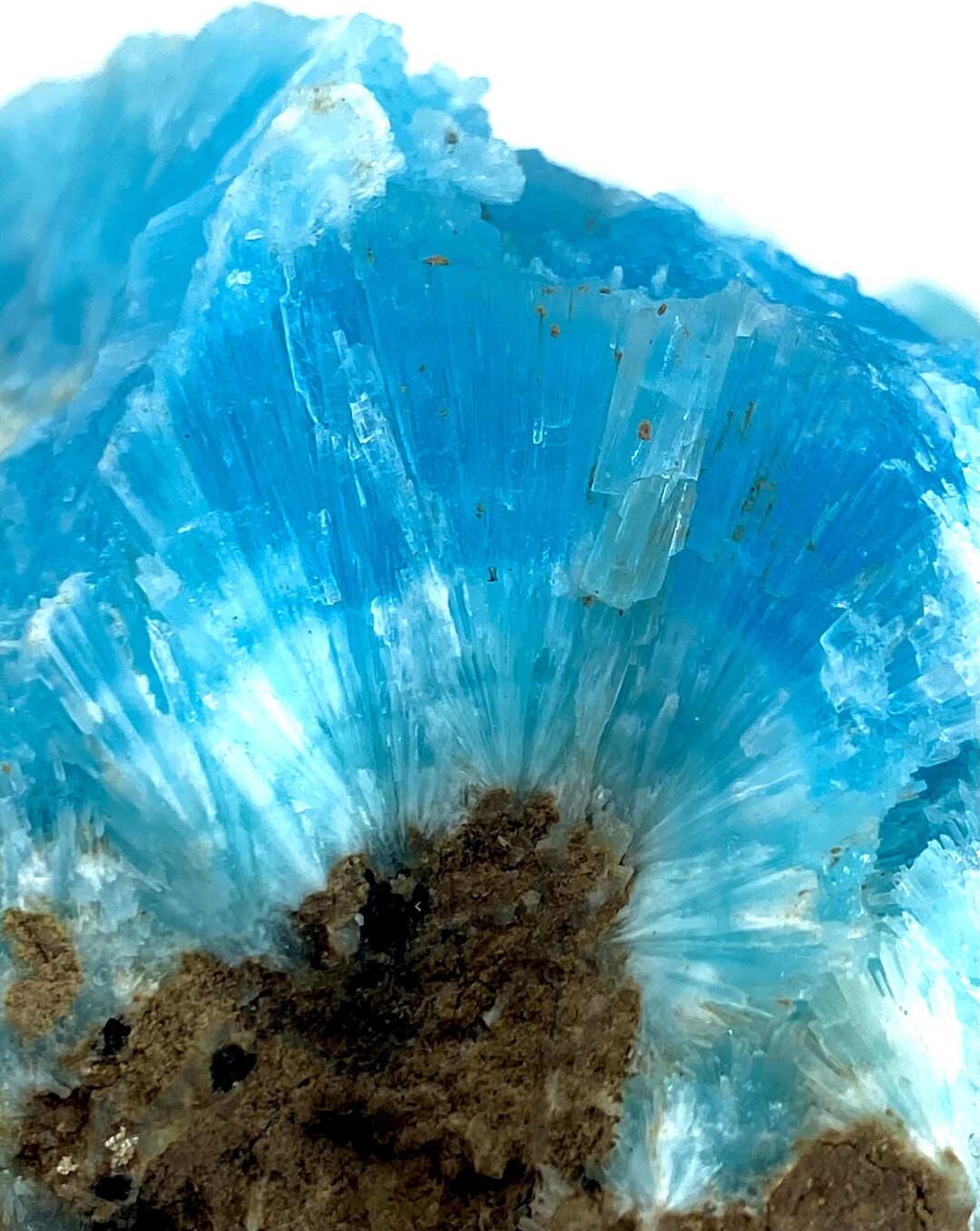 Blue Banded Aragonite Specimen, Afghanistan Mineral, 240 Gram Display ...