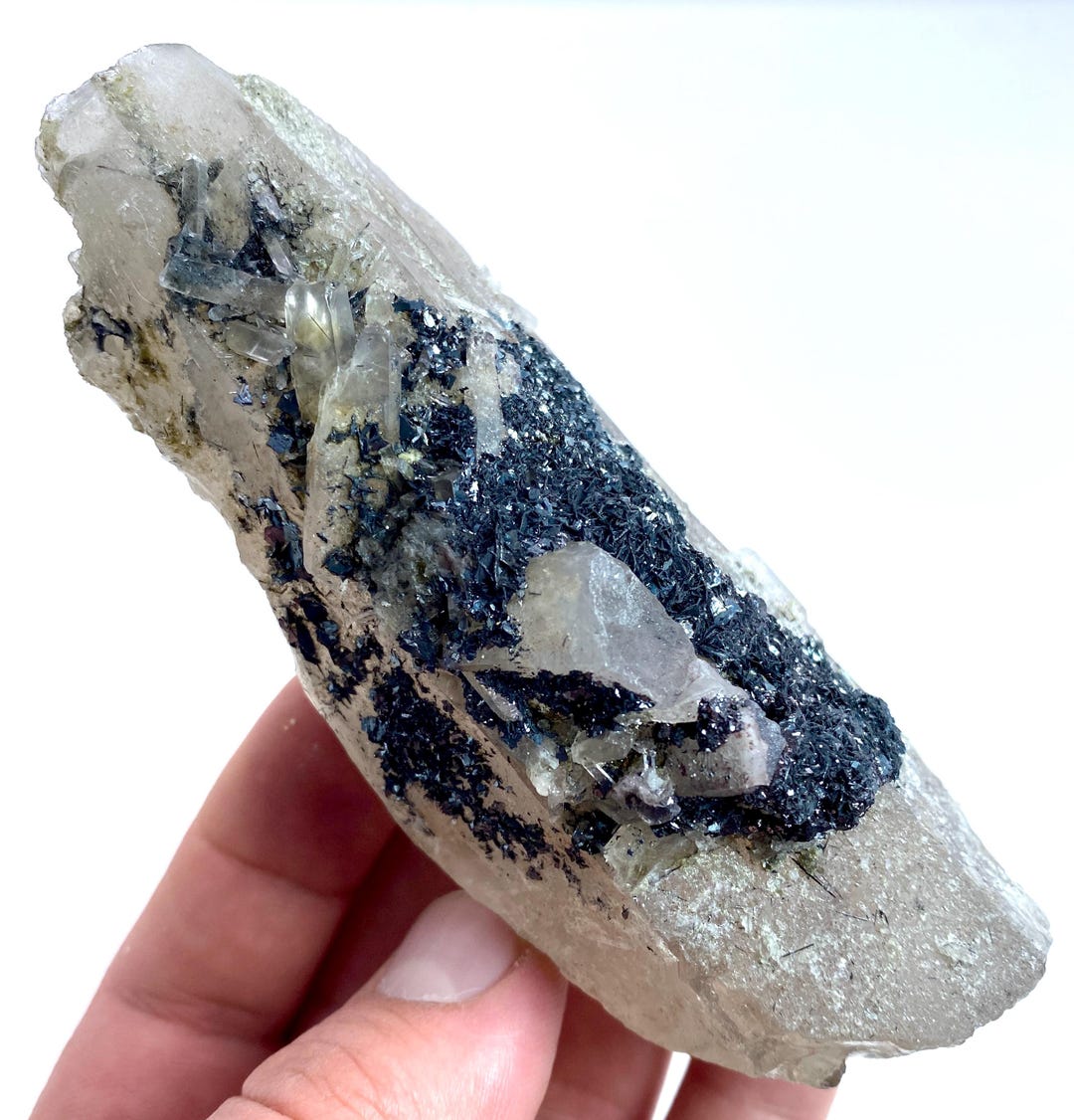 287 Grams Unique Rare Hematite on Smoky Quartz Crystal From Pakistan ...