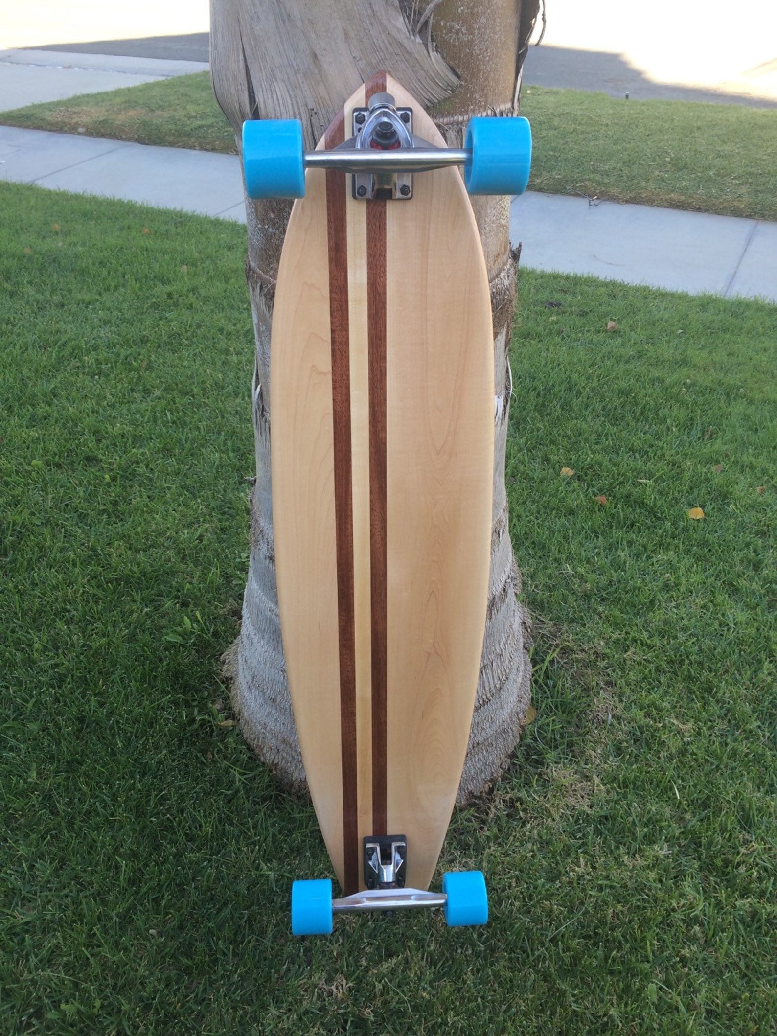 Maple and Mahogany LONGBOARD la Plage - Etsy
