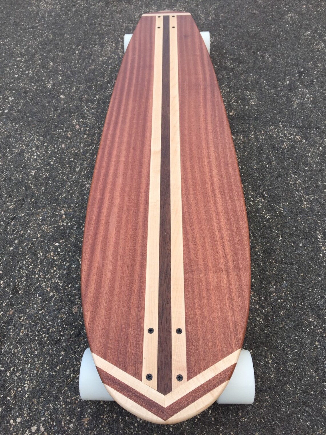 Longboard 44x11 Custom Made With Soild Wood Tunnels - Etsy