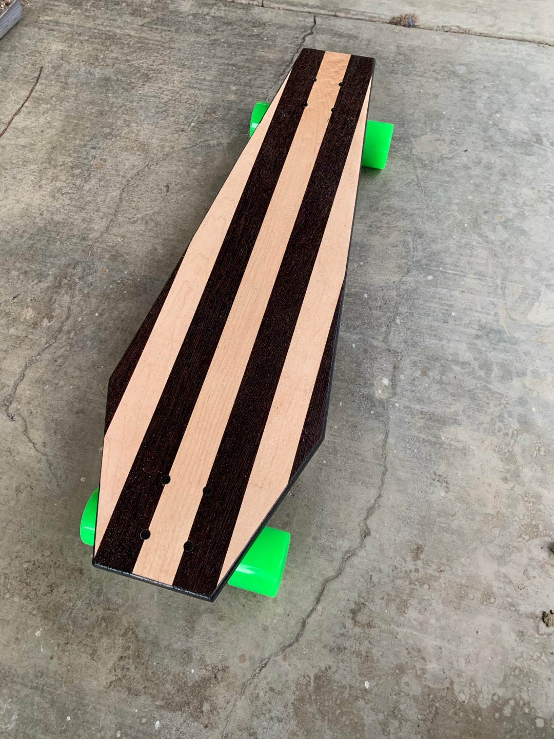 Coffin Croozer Longboard 30" - Otho Striped Black & White - Etsy