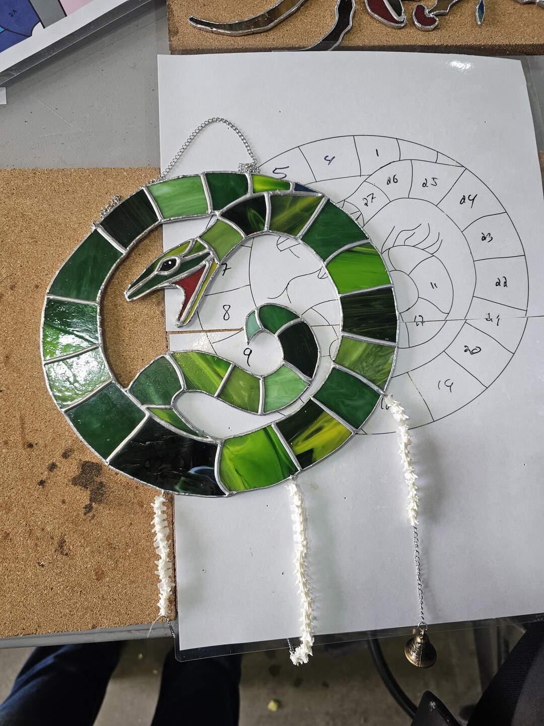 Snake Stained Glass Pattern - Etsy