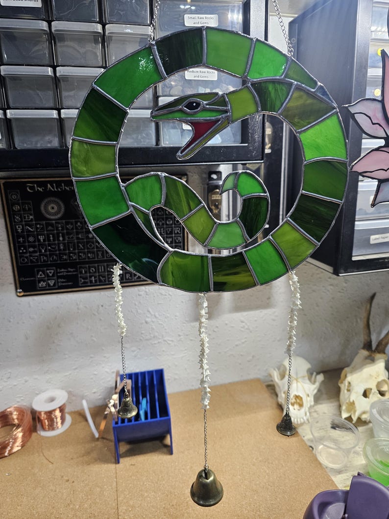 Snake Stained Glass Pattern - Etsy