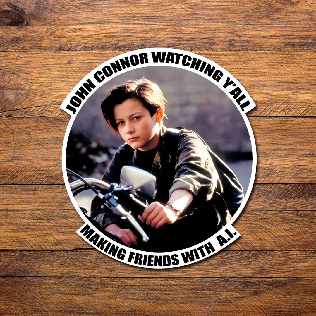 John Connor Sticker - Terminator - Terminator Sticker - AI - Free ...