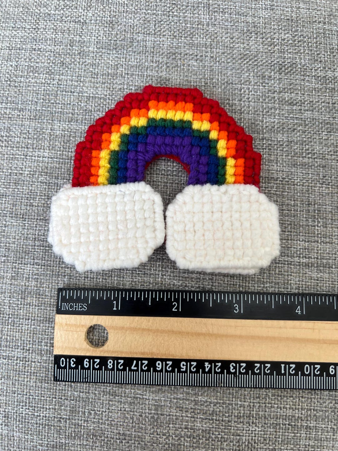 Rainbow Magnet With Clouds - Etsy