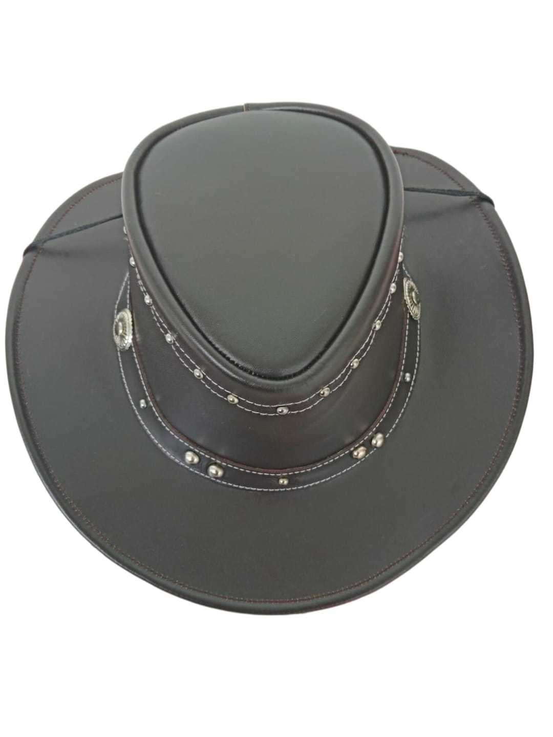 Handmade Full Grain Leather Cowboy Hat: Australian Outback Style - Etsy