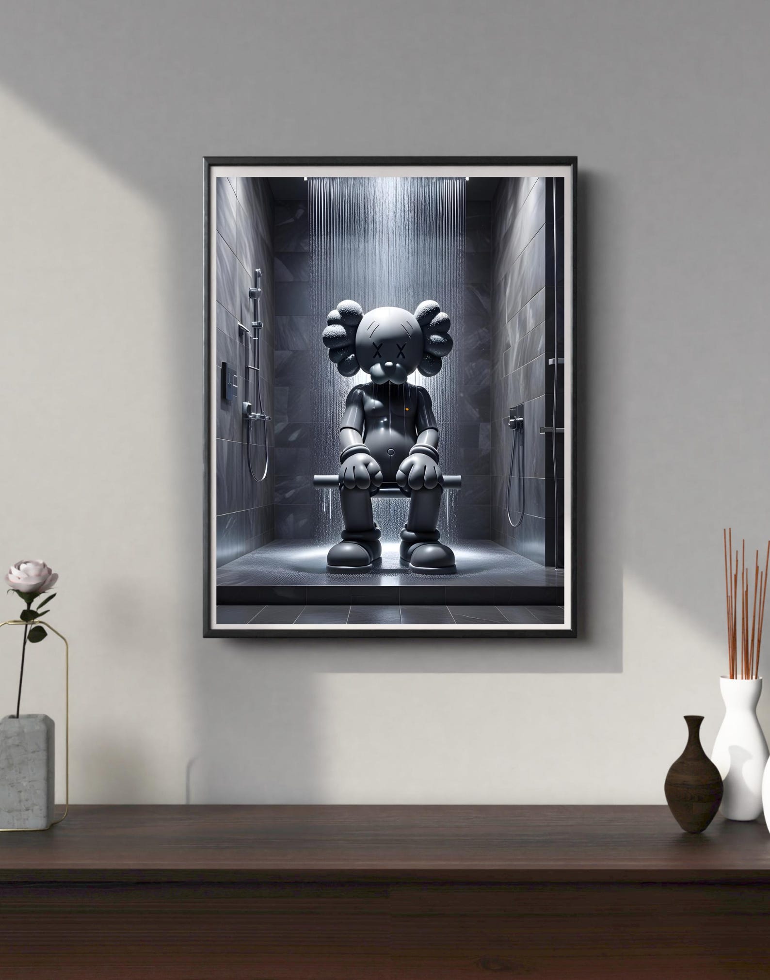 BOSS KAWS: Kaws Wall Art Pop Art Print, XX Companion Wall Decor, Urban ...
