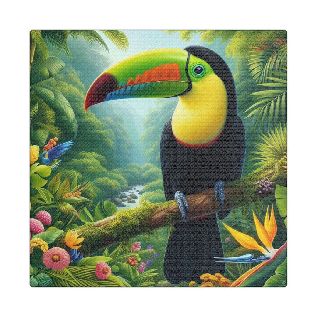 Tropical Toucan Wall Art, Vibrant Canvas Print for Home Decor, Nature ...