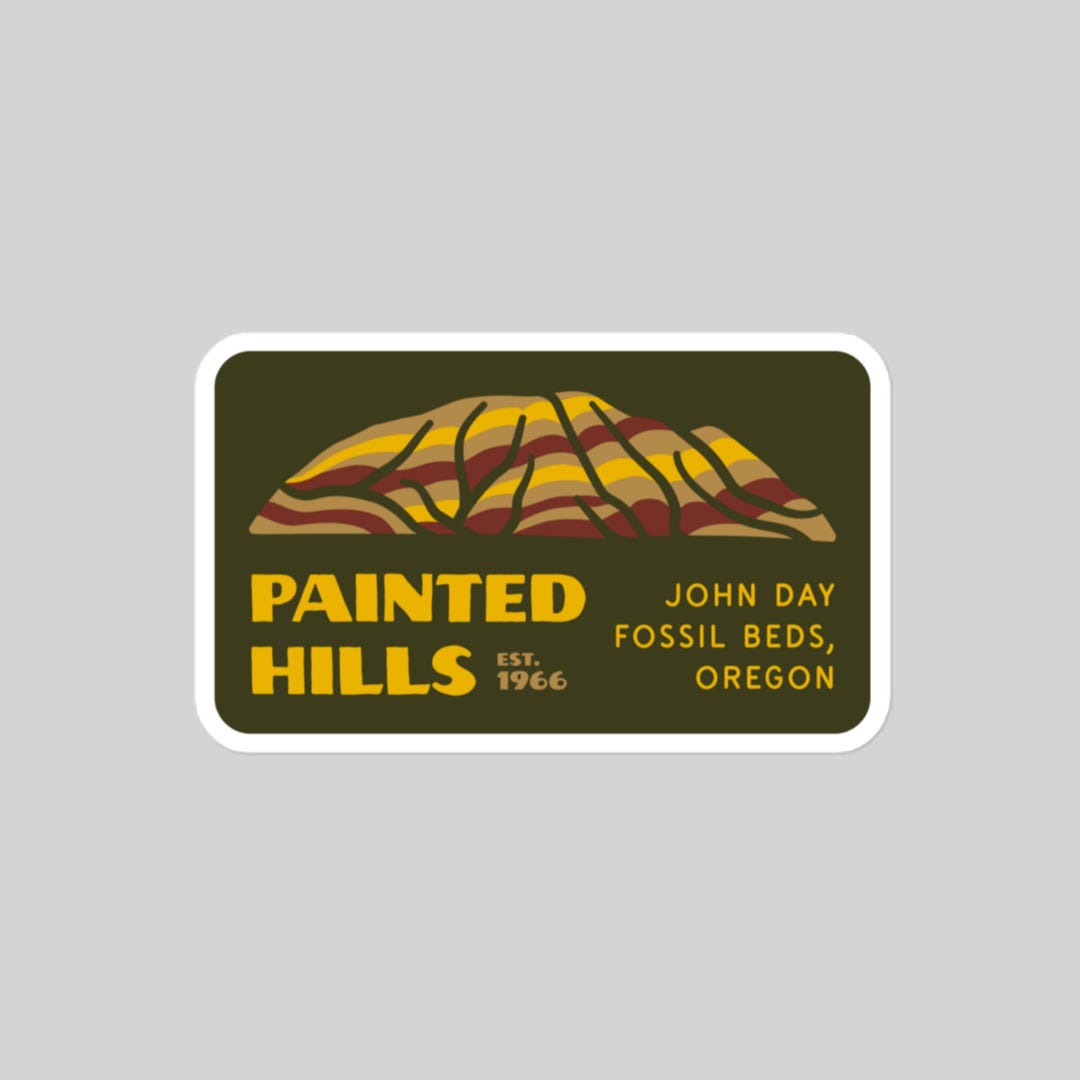 Painted Hills Sticker Pacific Northwest Travel Souvenir Outdoor ...