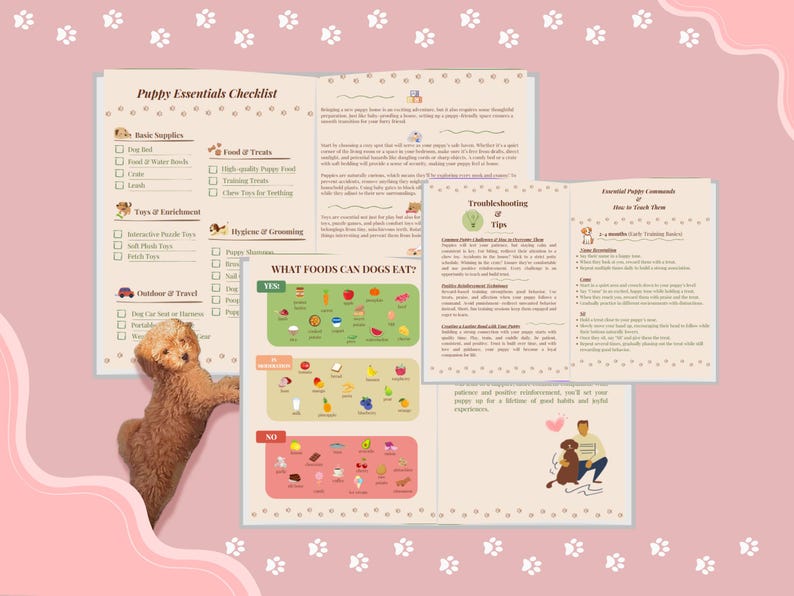 New Puppy Starter Guide | Printable Pet Care & Training Handbook - Etsy