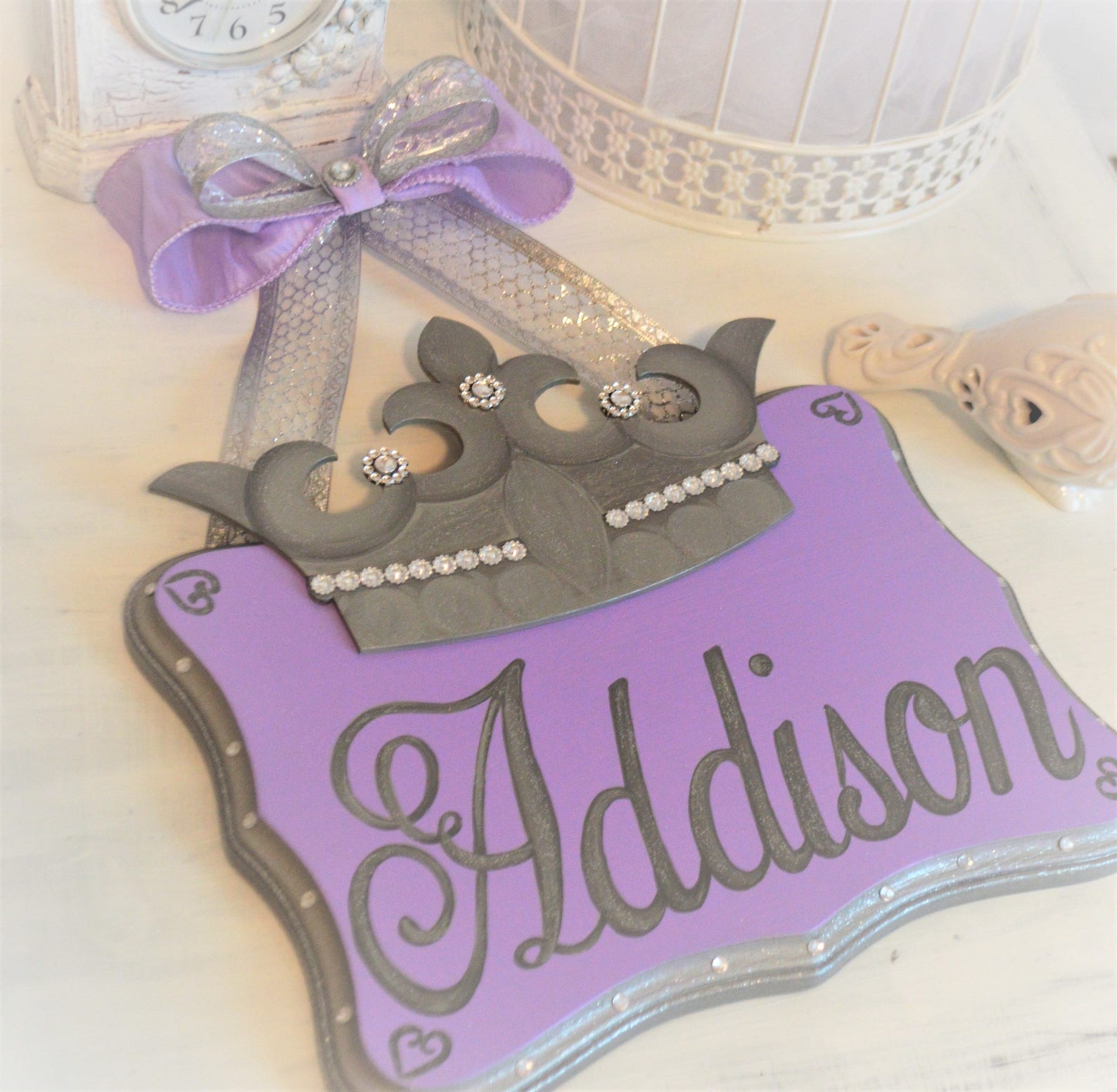 Personalized Princess Sign Girls Hand Painted - Etsy