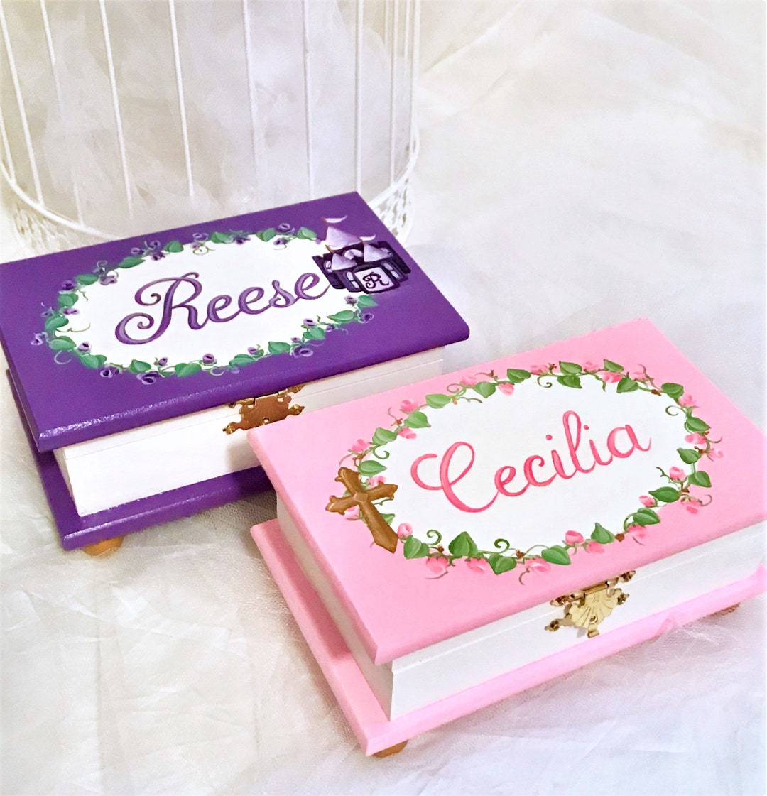 Personalized Jewelry Box for Girls, Hand Painted - Etsy