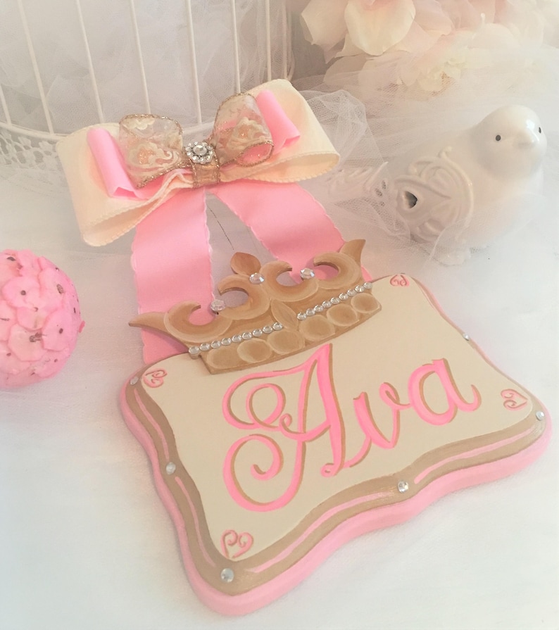 Personalized Princess Sign Girls Hand Painted - Etsy