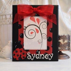 Hand Painted Ladybug Picture Frame - Etsy