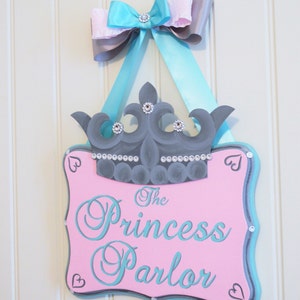 Personalized Door Sign, Girls Hand Painted Princess - Etsy