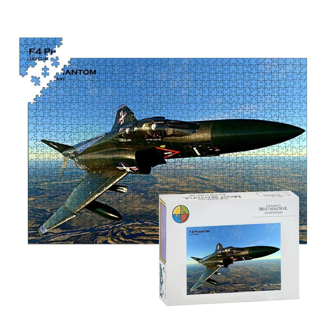 F4 Phantom -1000 Pcs Wooden Jigsaw Puzzle - Etsy