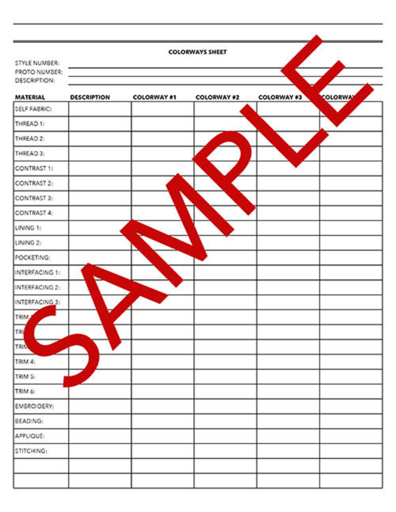 ENTIRE TECH PACK Plus Bonus Cost Calculations Sheet and Pattern Card - Etsy