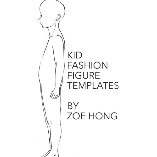 Kid FASHION FIGURE TEMPLATES - Etsy