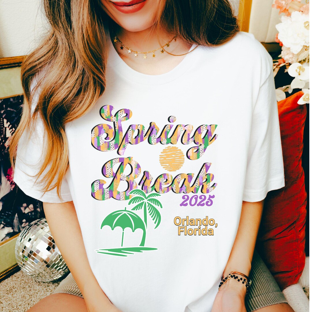 Custom Matching Spring Break Family Trip Shirts | 2025 Unisex Vacation ...