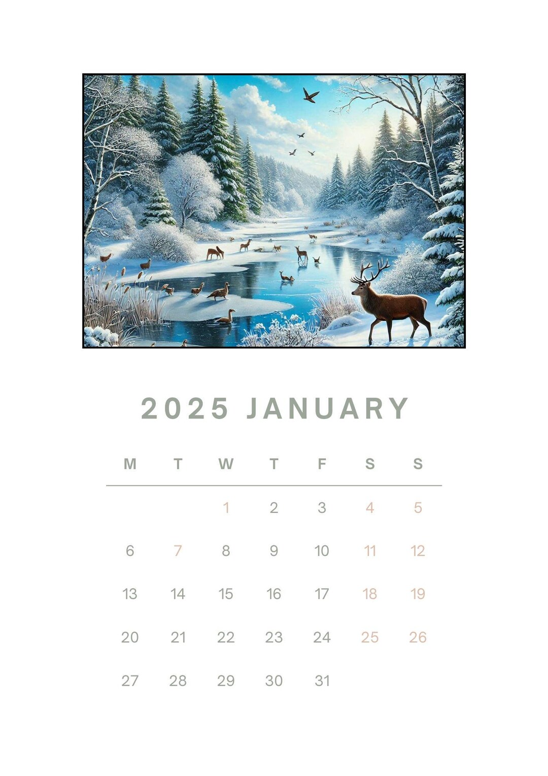 Customized A3 and Letter Size Digital Calender for Home and Office Use ...