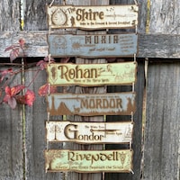 The Shire Directional Sign - Etsy