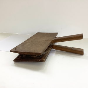 Antique Primitive Flax Carding Cards Paddles/ Pair Antique Cotton Cards ...