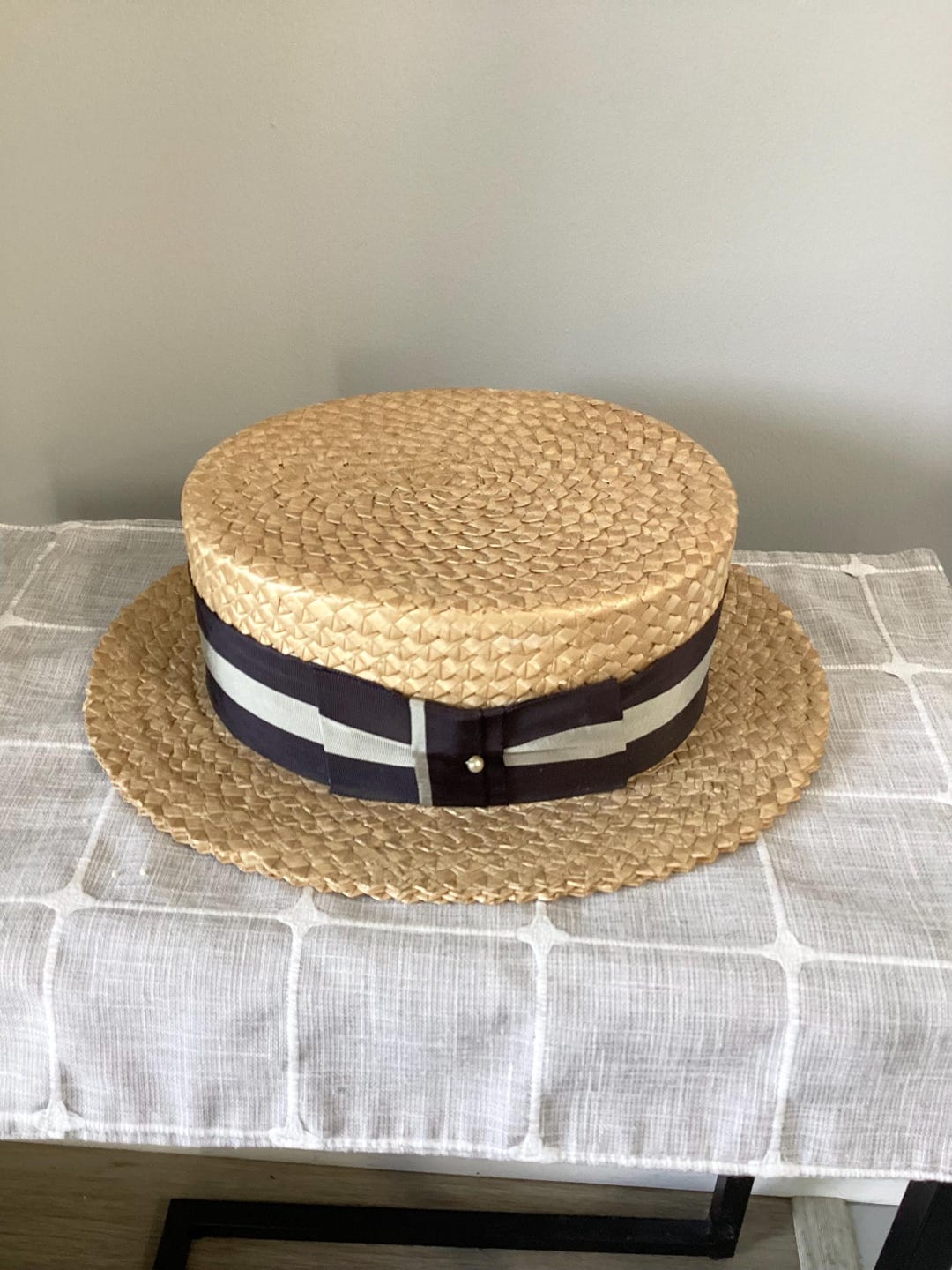 Vintage 1920's Mens Straw Boater Hat/excellent Condition by Wormser - Etsy
