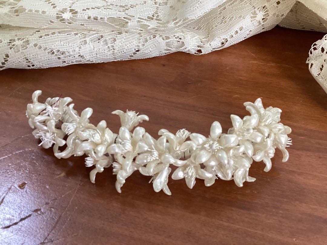 Vintage 1920's Wax Flowers Wedding Crown Tiara/wax Wedding Crown - Etsy