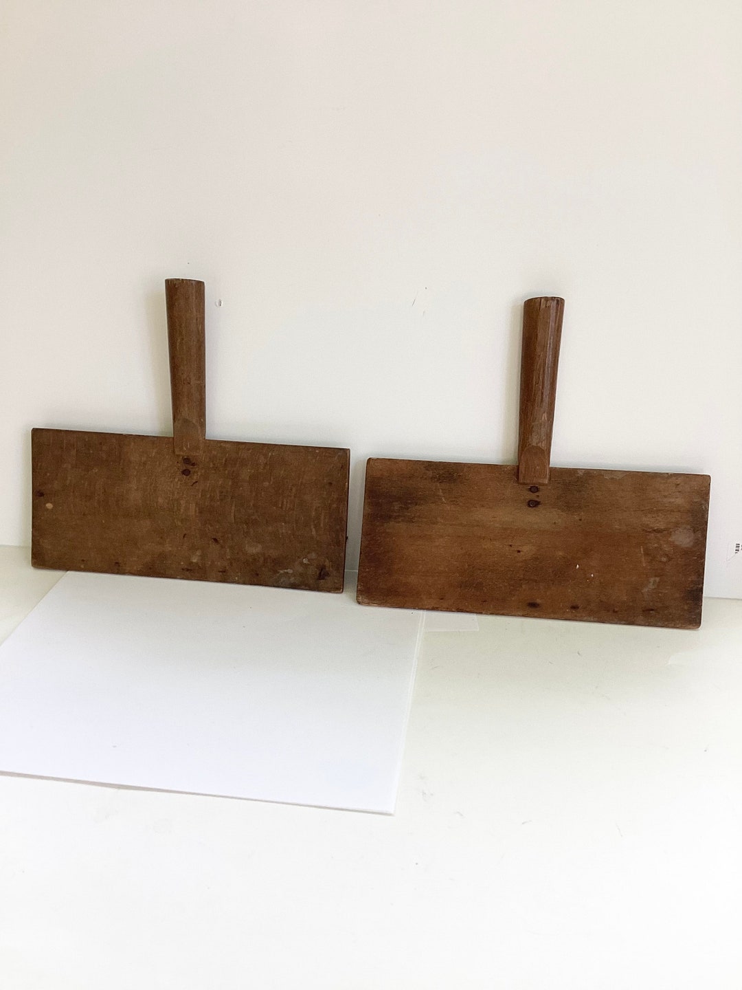 Antique Primitive Flax Carding Cards Paddles/ Pair Antique Cotton Cards ...