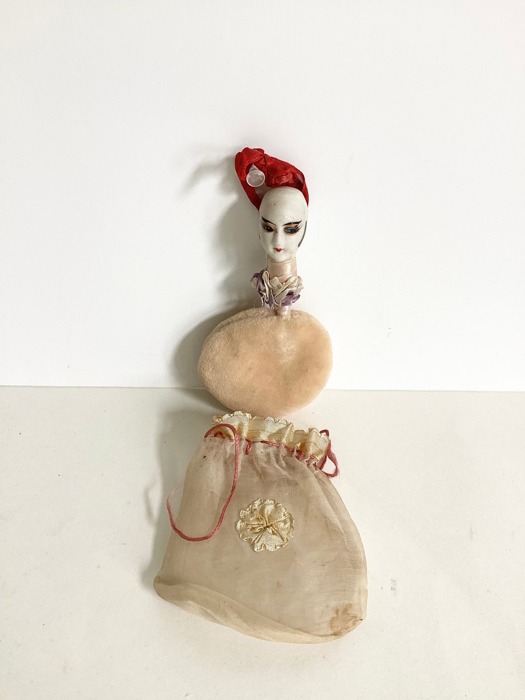 Rare Vintage 1920s Art Deco Lady Powder Puff in Original Bag - Etsy