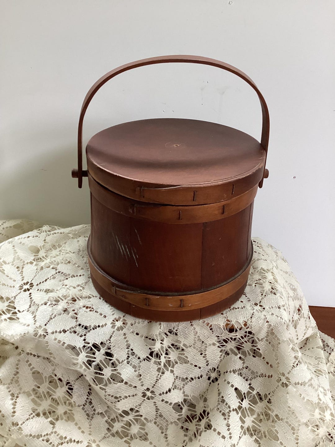 Antique Primitive Sugar Bucket Firkin/ Sugar Bucket/firkin/primitives ...